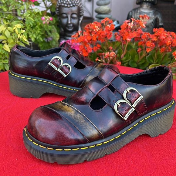 Dr. Martens | Shoes | Dr Martens Tri Color Chunky Platform Double Strap ...